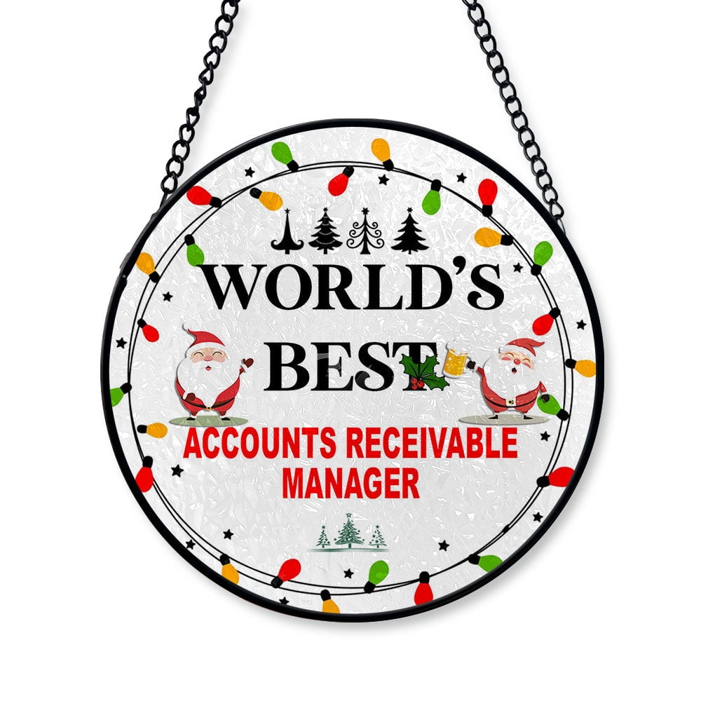 Christmas Tree, Accounts Receivable Manager Stained Glass Window ...
