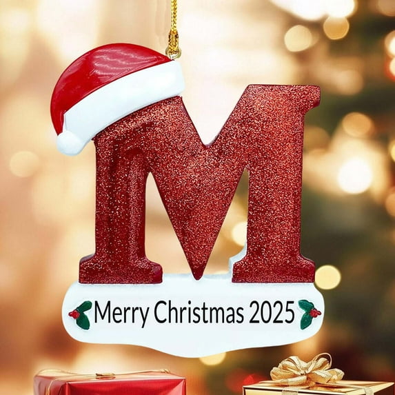 Christmas Tree Alphabet Ornaments Set | 26 Acrylic Letters Personalized ...