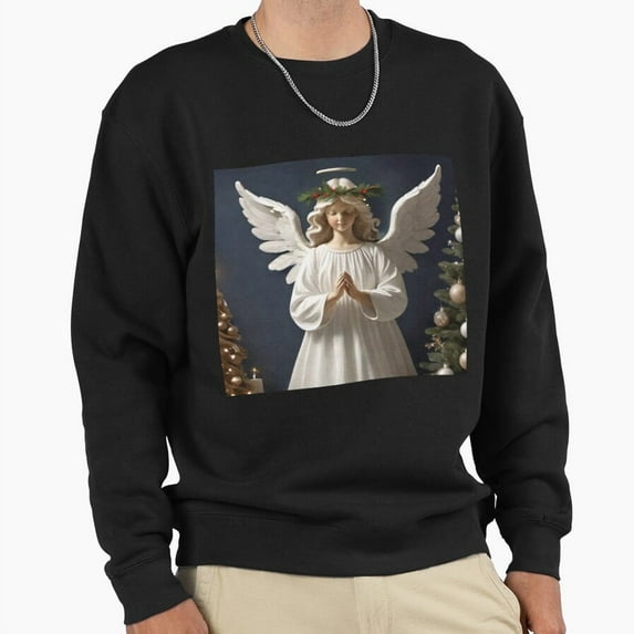 Christmas Tree Angel Religious Retro Holiday Graphic Aesthetic Unisex ...