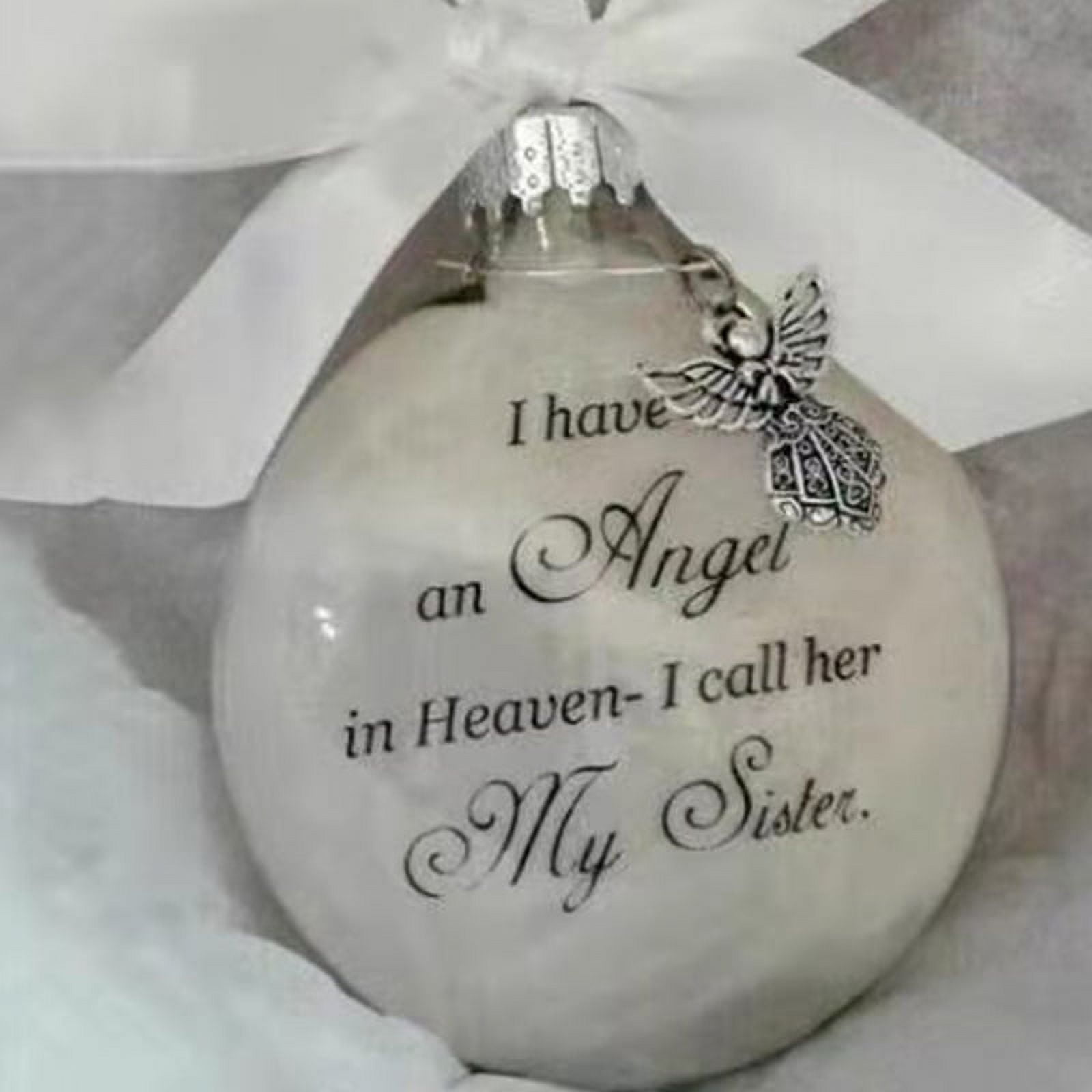 Christmas Tree Ball Ornaments Clear Feather Ball Angel Memorial ...