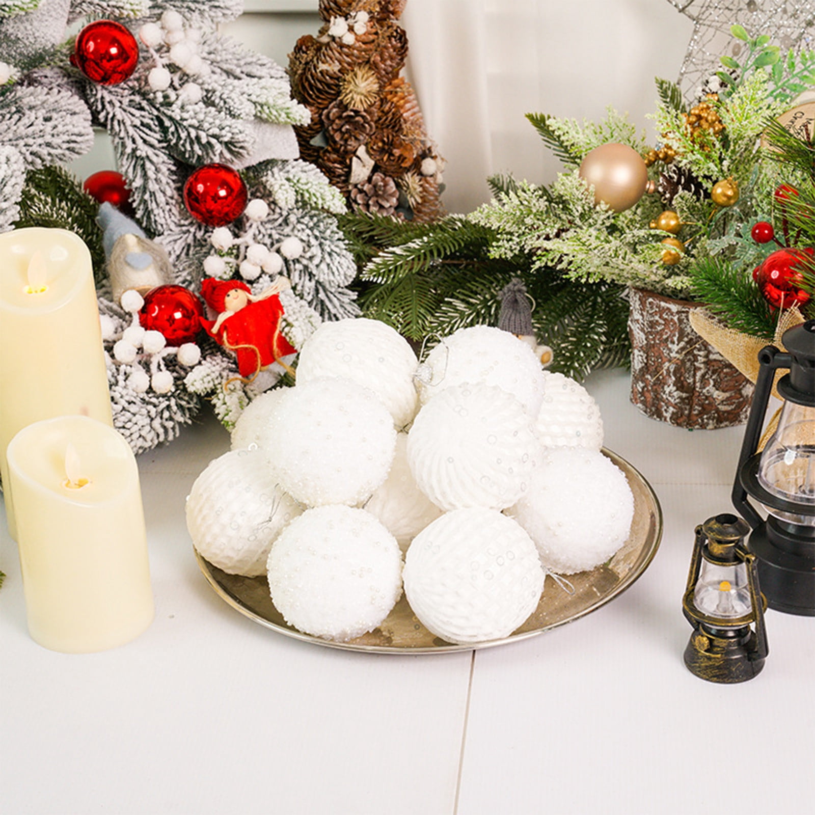 Christmas Tree Balls Ornaments Qwtwty Christmas Tree Decoration Hanging ...