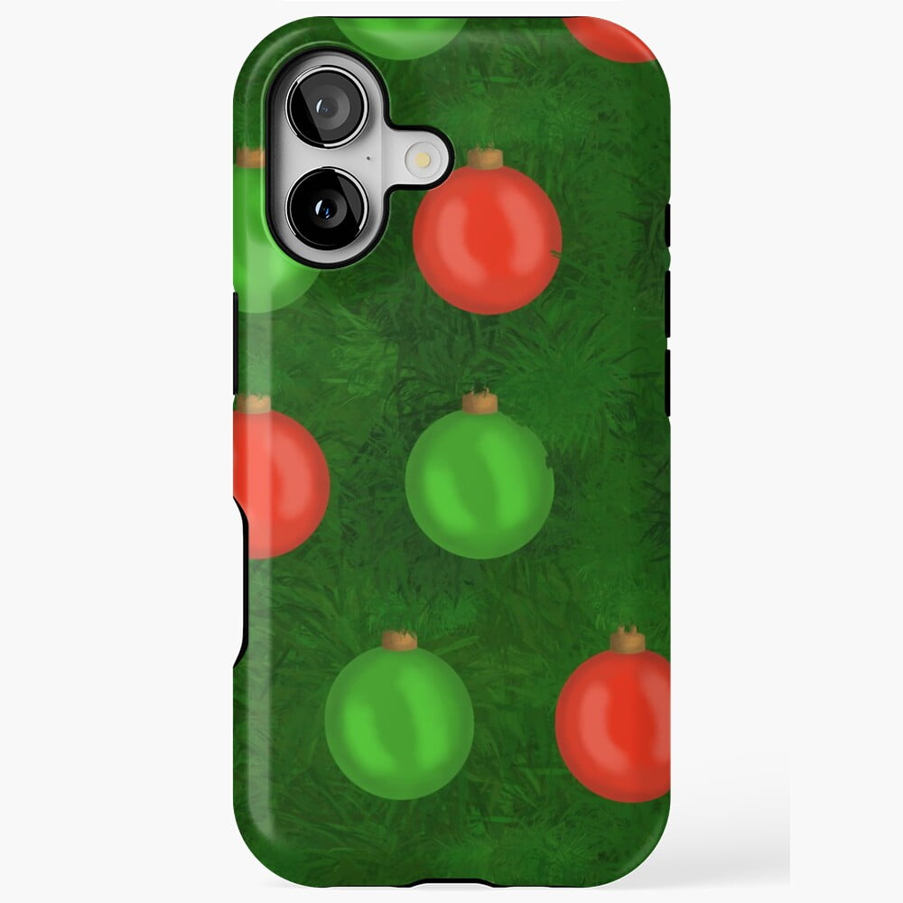 Christmas Tree Baubles Holiday Festive Seasonal Decorative Pattern ...