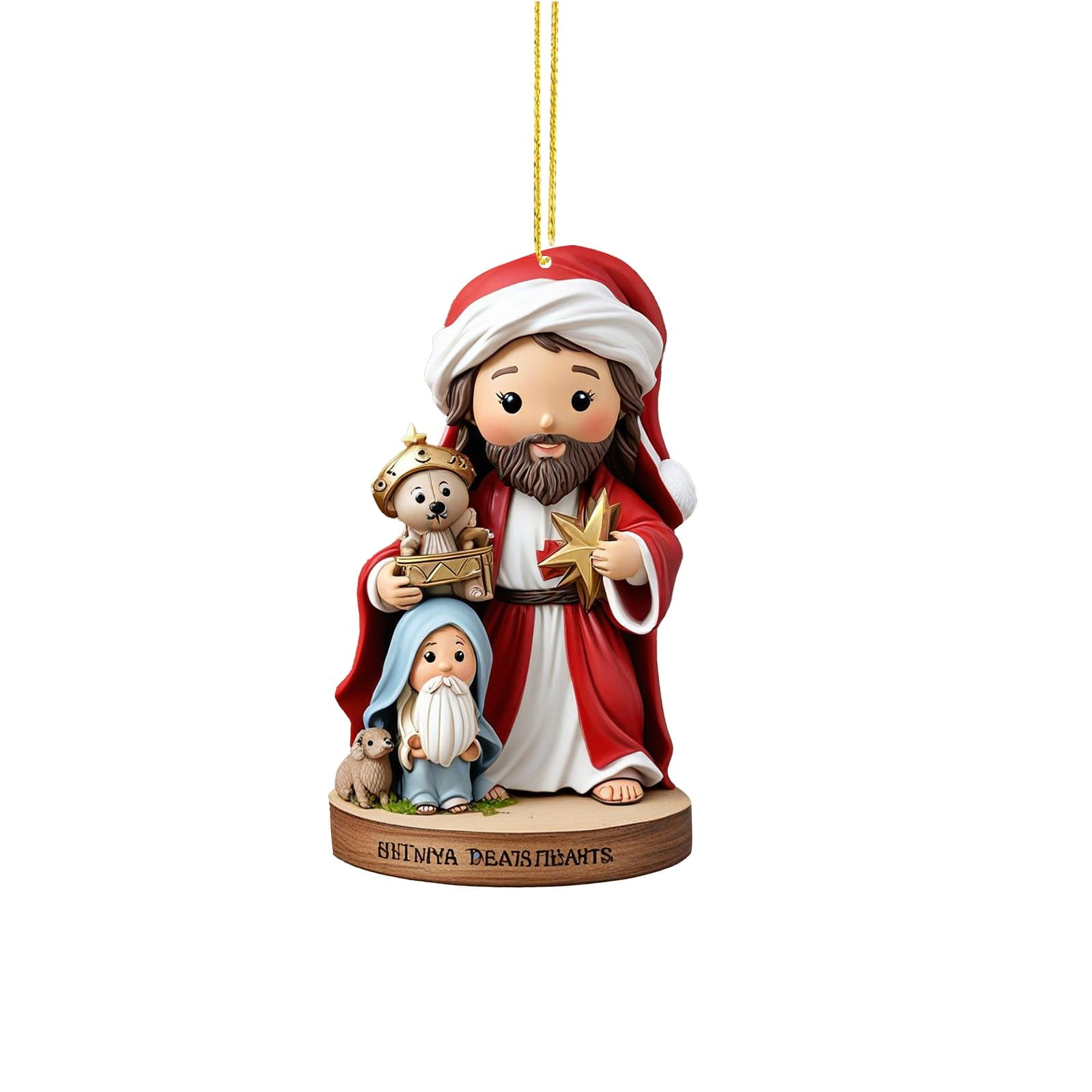 Christmas Tree Birth Acrylic 2D Pendant Christmas Pendant Christmas ...