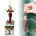 Christmas Tree Birth Acrylic 2D Pendant Ornament, Tree Shape Doll ...