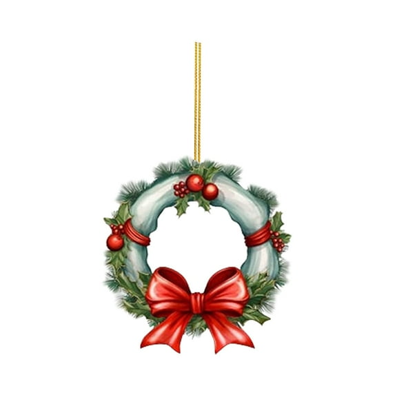 Christmas Tree Bows 26 Letter Christmas Ornaments Acrylic Christmas ...