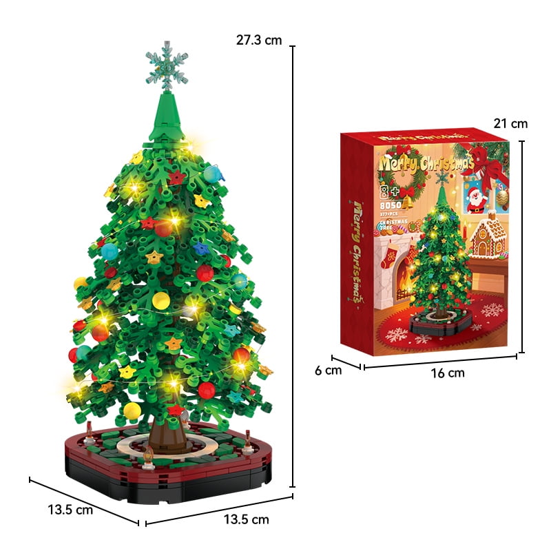 Christmas Tree Building Block Set, Holiday DIY Home Decor and Holiday ...