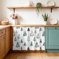Christmas Tree Cabinet Curtain 28"Wx35"L,Dustproof Under Sink Skirt W ...