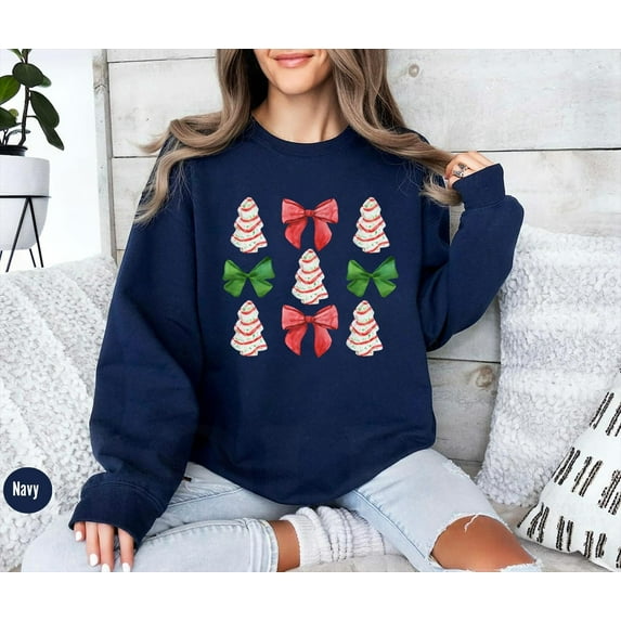 Christmas Tree Cake Coquette T-Shirt, Christmas Cake Shirt, Tis The ...