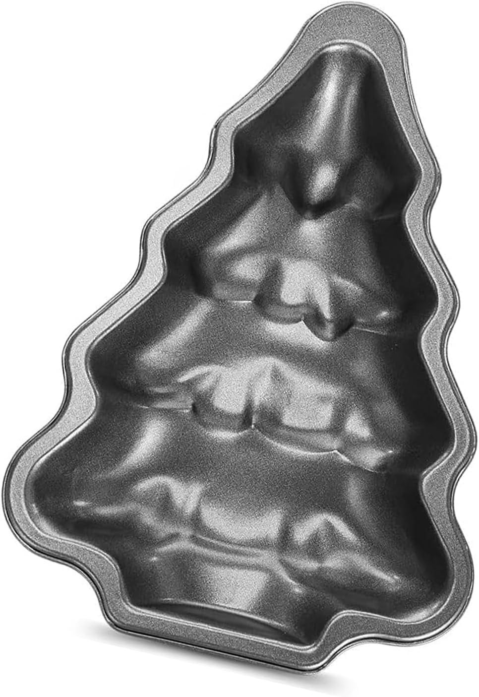 Christmas Tree Cake Pan 10Inch Non-Stick Fluted Mold for Baking Pies ...
