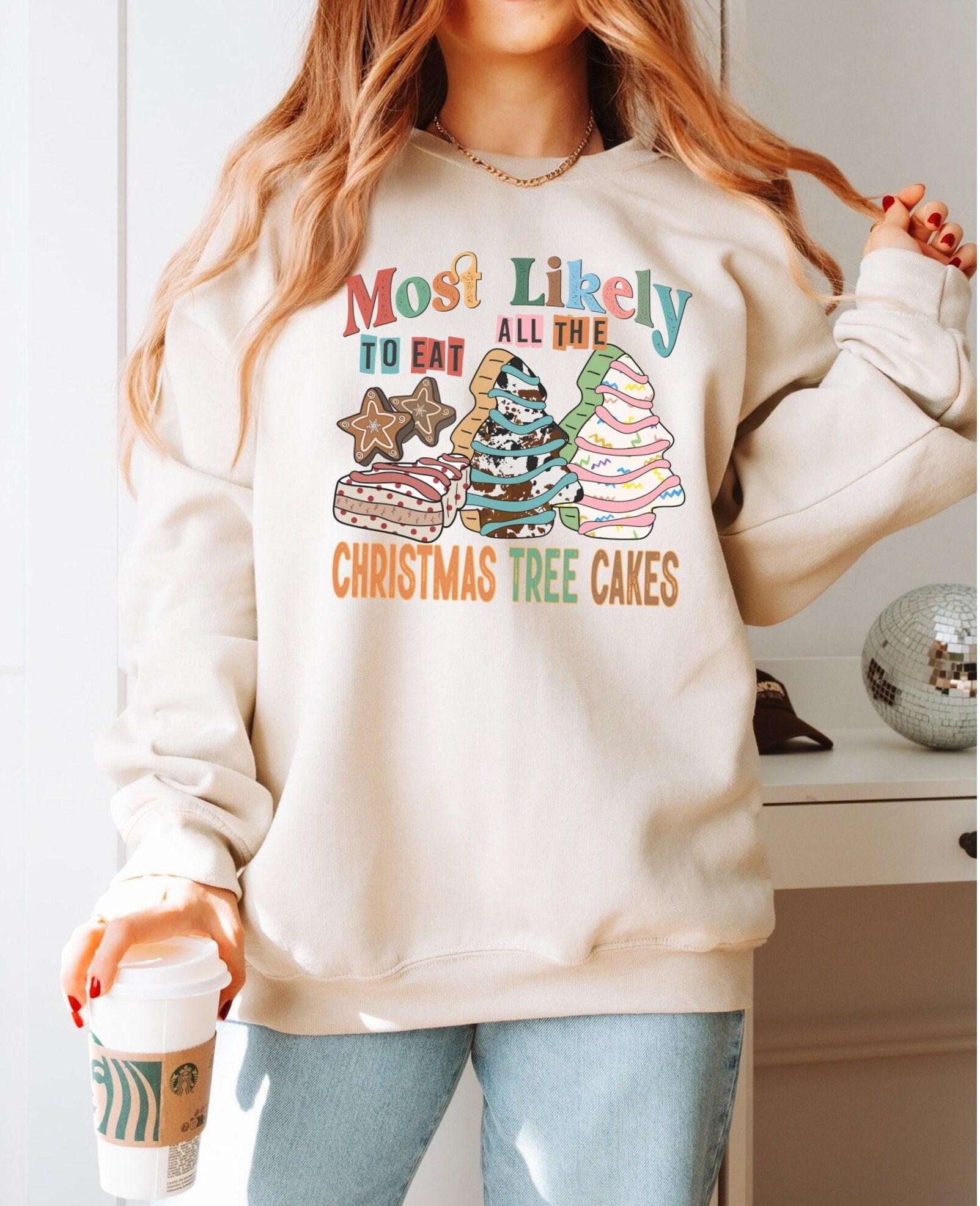 Christmas Tree Cakes T-Shirt, Funny Christmas T-Shirt, Holiday Apparel ...