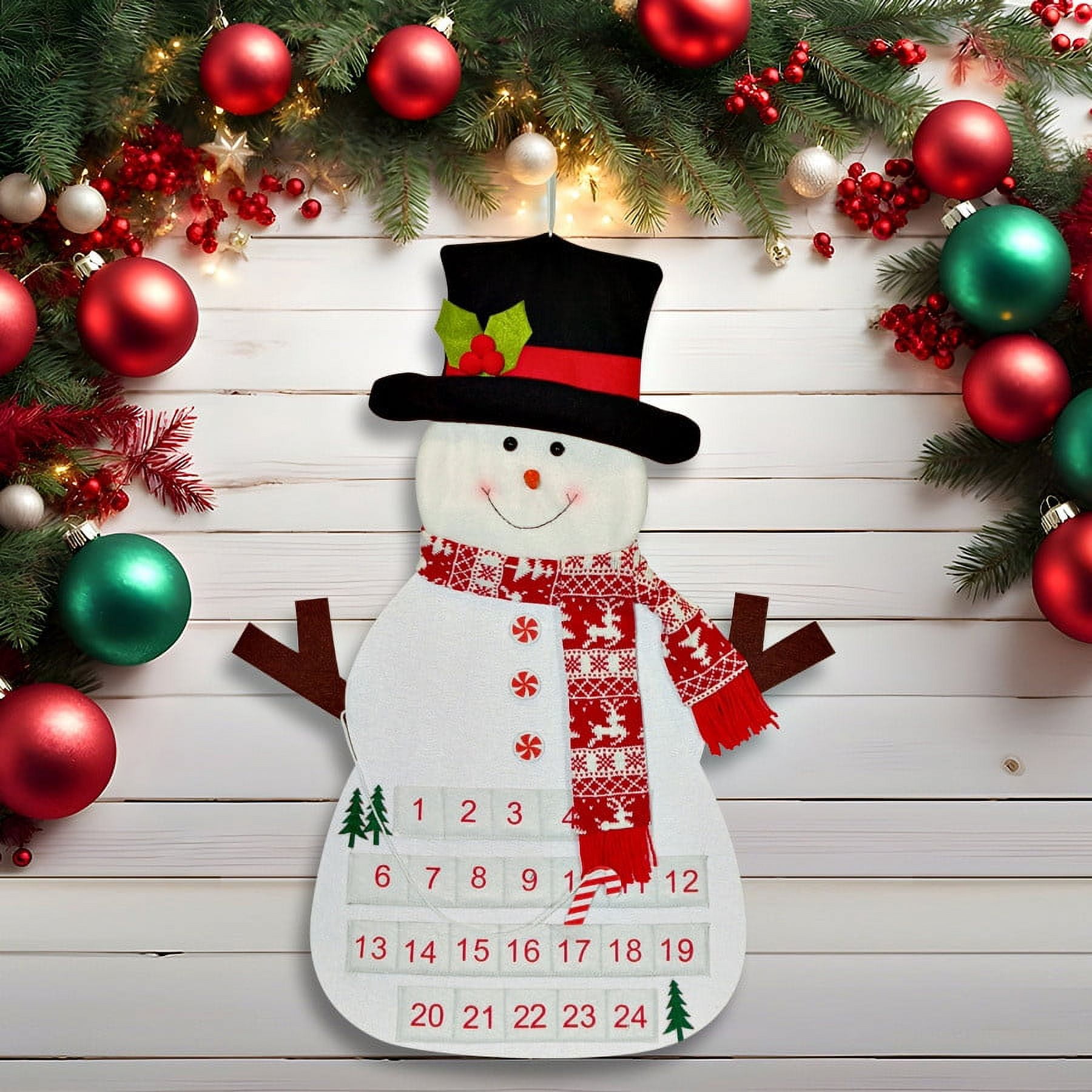 Christmas Tree Calendar Christmas Tree Countdown Wall Calendar Children ...
