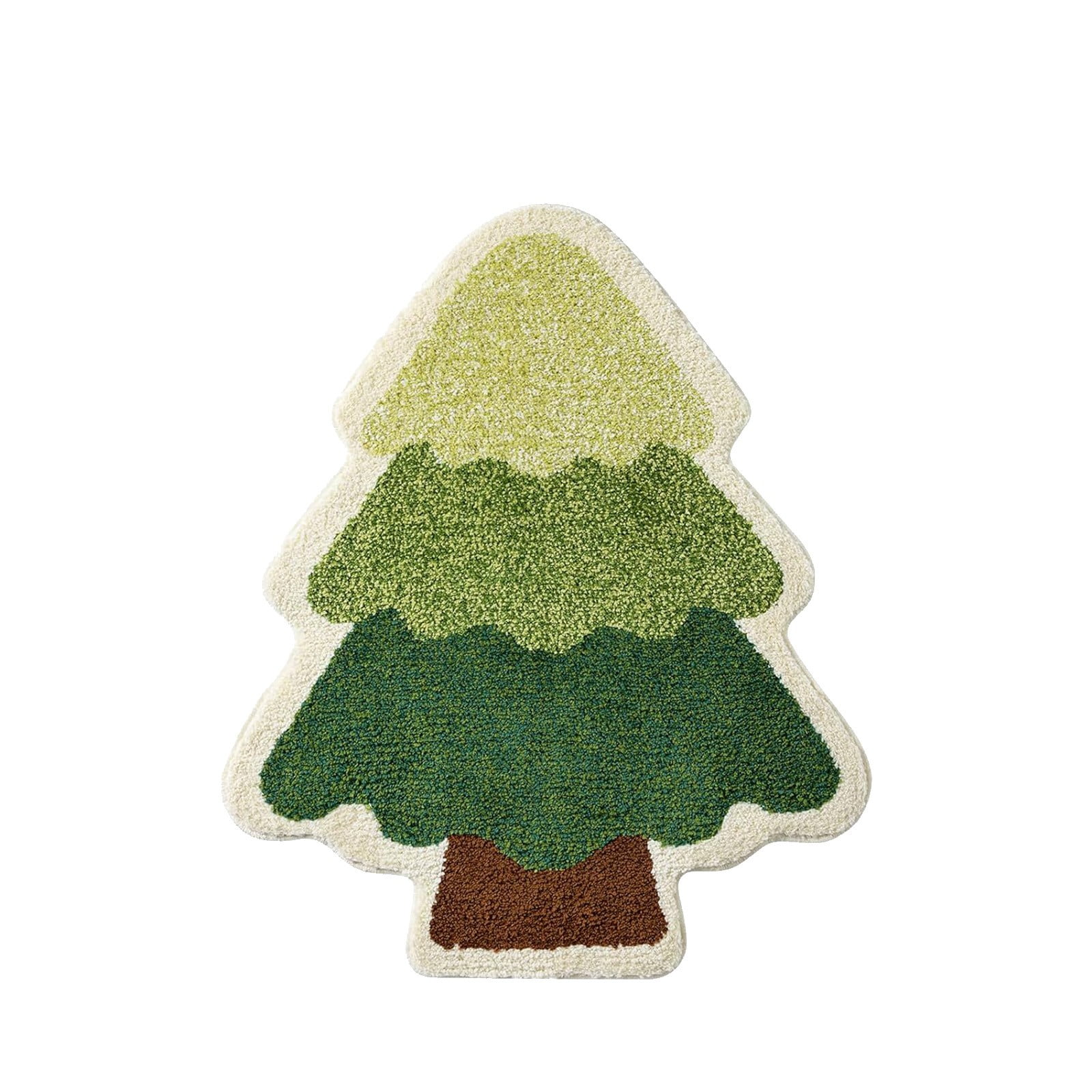 Christmas Tree Carpet Non-Slip Bath Mat, Waterproof Foldable Floor Rug ...