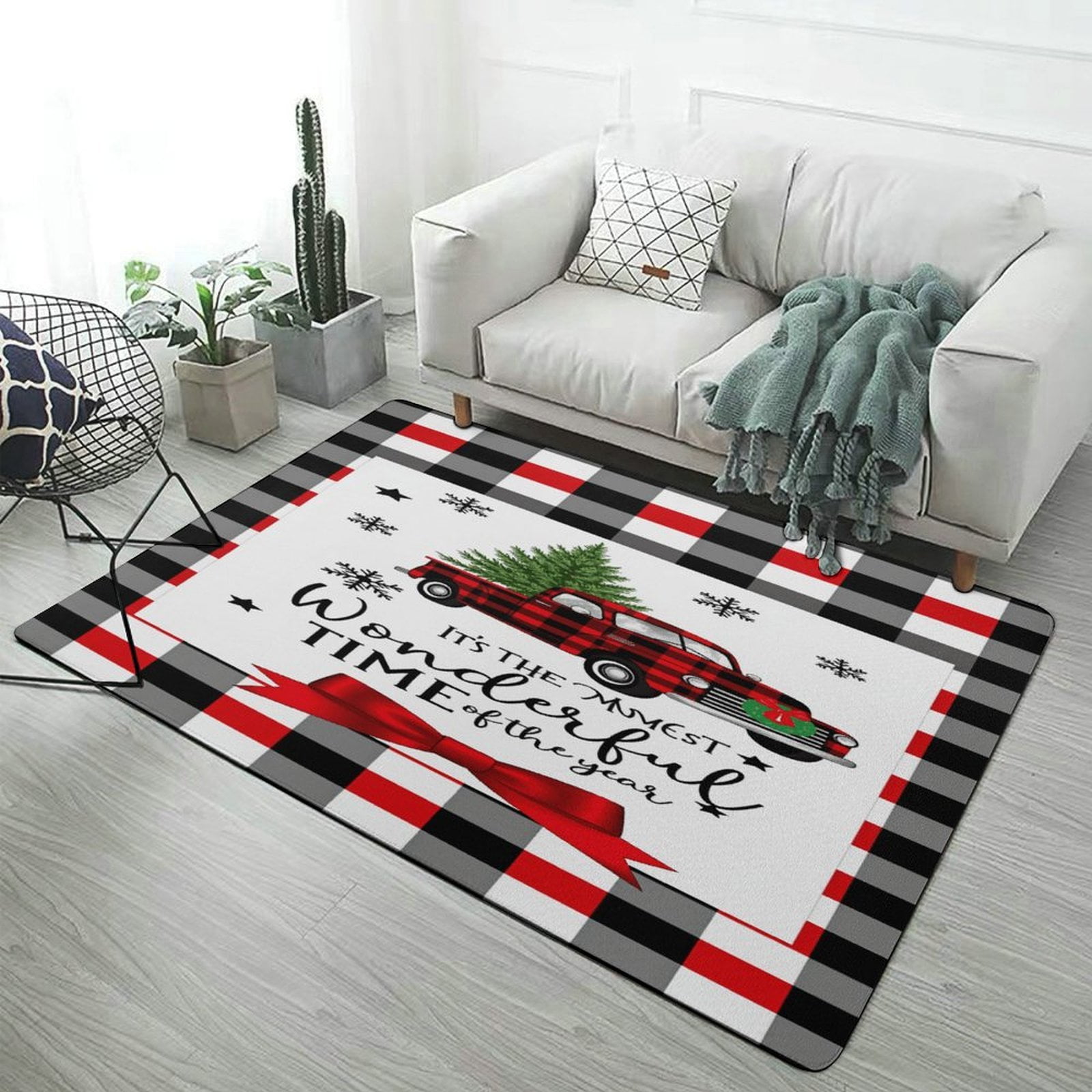 Christmas Tree Carpet for Home Decoration Soft Comfy Rugs for Bedroom ...