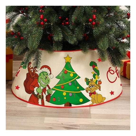 Christmas Tree Collar, 24" Christmas Tree Base Cover with Classic ...