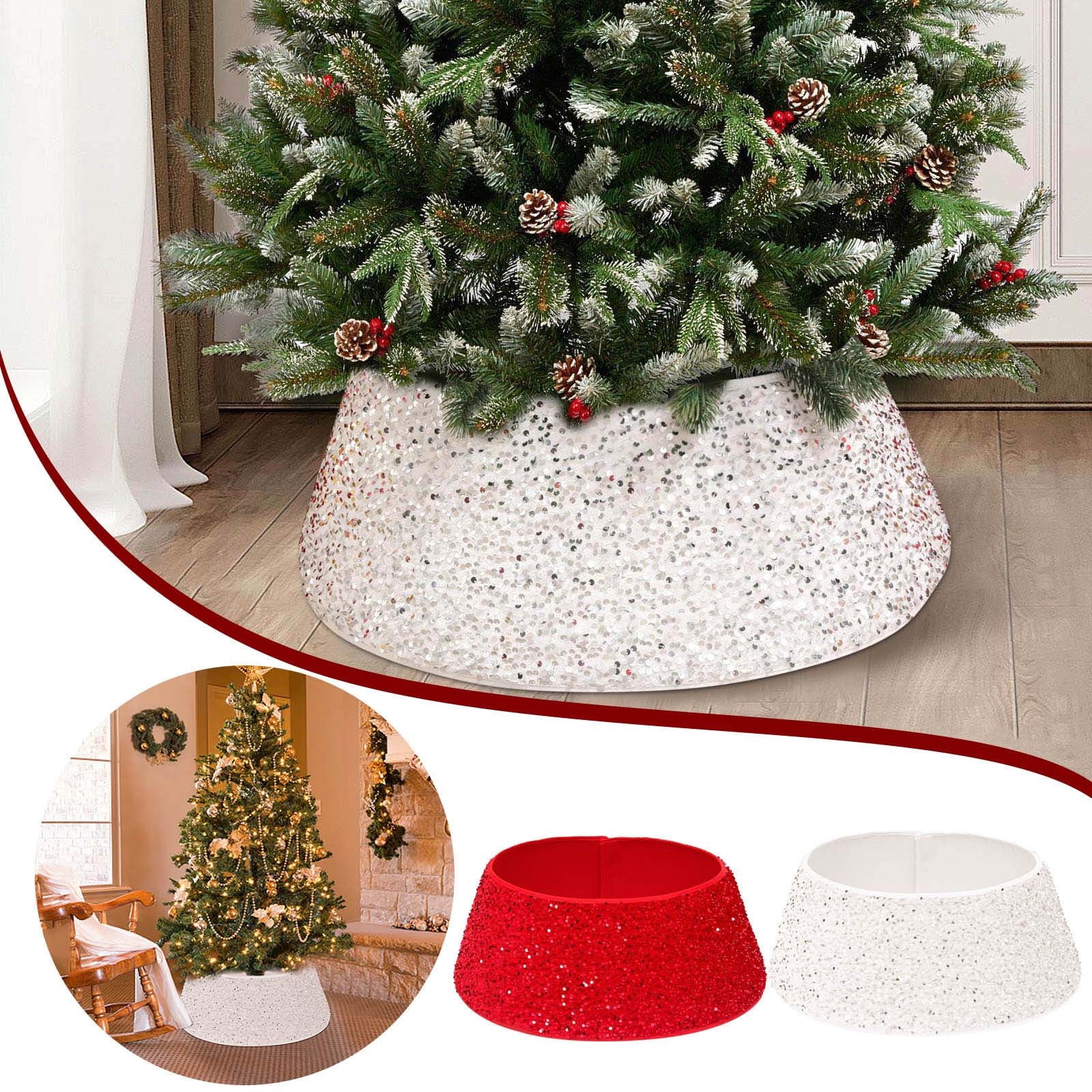 Christmas Tree Collars for Artificial Trees Pencil Tree Xmas Tree Skirt ...