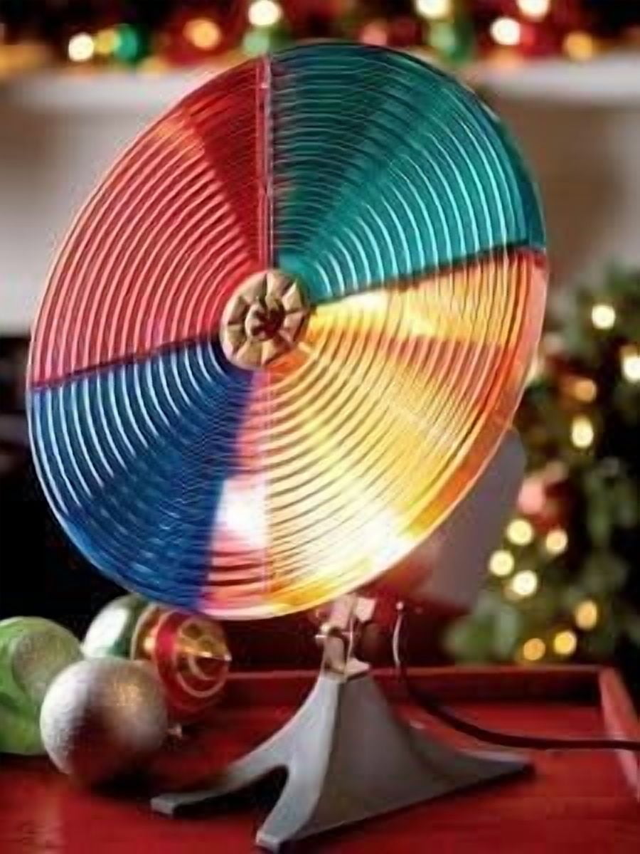 Silver Christmas Tree Color Wheel