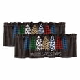 Christmas Tree Curtain Valances for Windows, Kitchen Valance Window ...