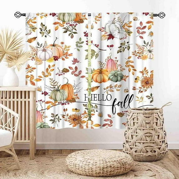 Christmas Tree Curtains, Xmas New Year Winter Snow Forest Merry ...