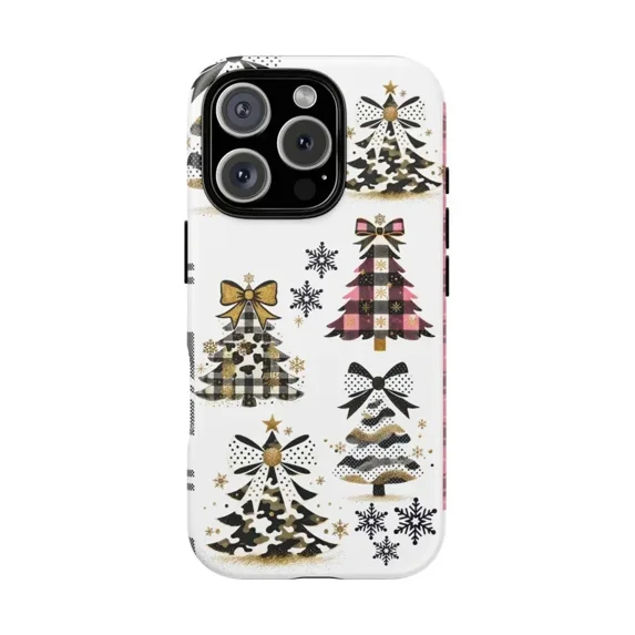 Christmas Tree Cute Holiday Art iPhone Case 17 to 11 Pro Max - Walmart.com