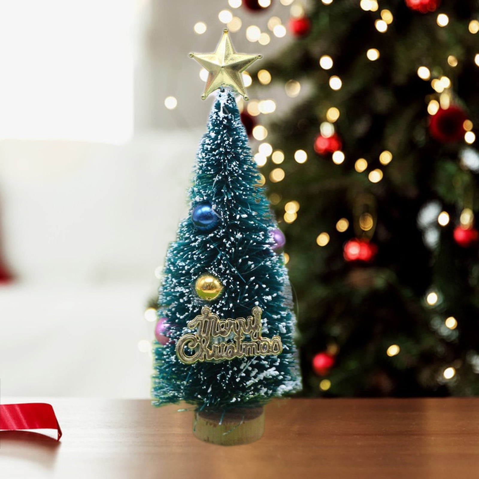 Christmas Tree Decor Under 5 ! Kadlawus Mini Small Desktop Christmas ...