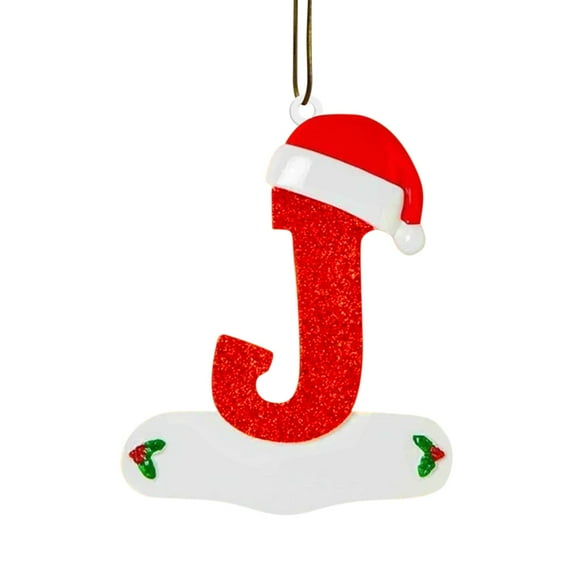 Christmas Tree Decorations 26 English Letters Ornaments DIY Xmas Tree ...