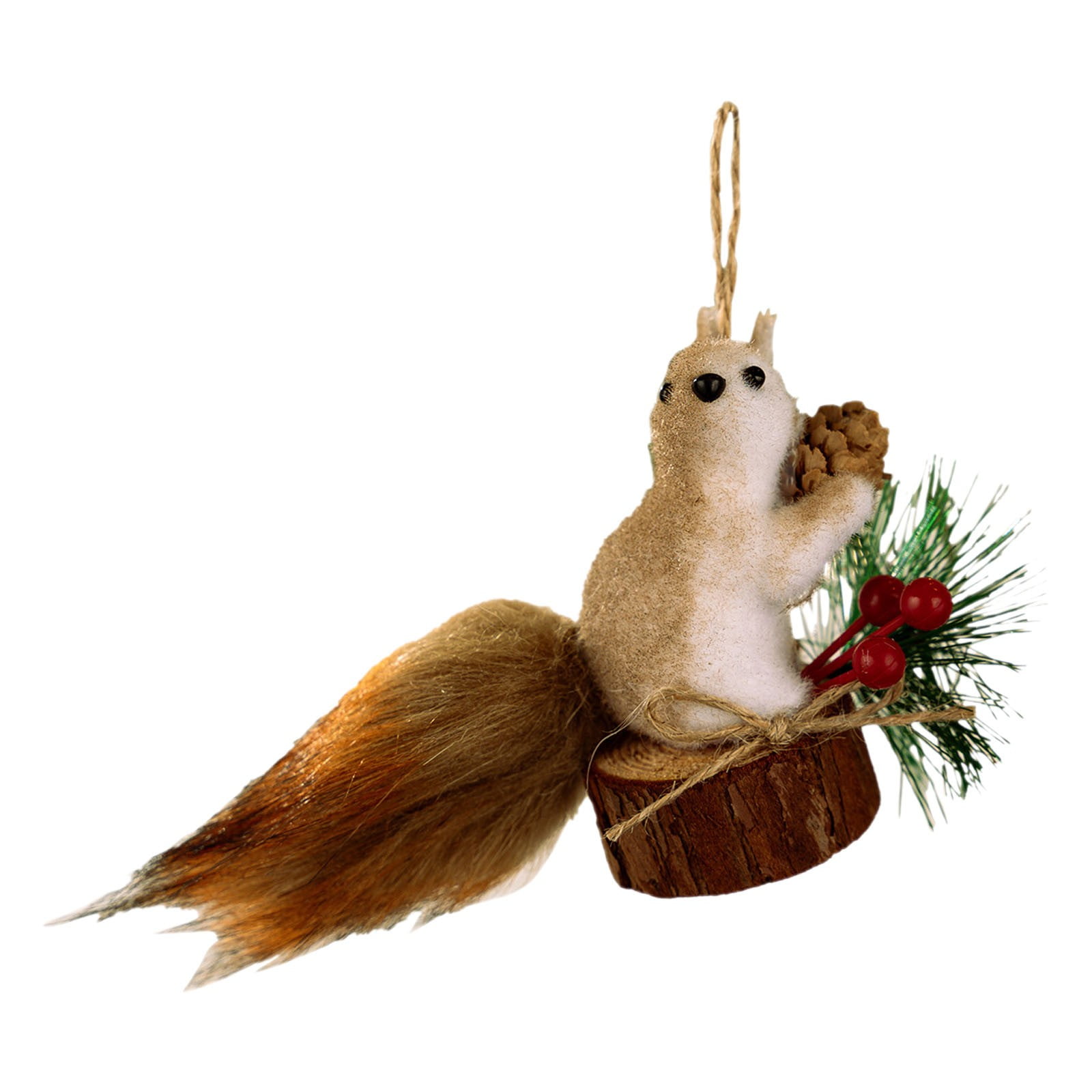 Christmas Tree Decorations Foam Squirrel Ornaments Hanging Pendants for ...