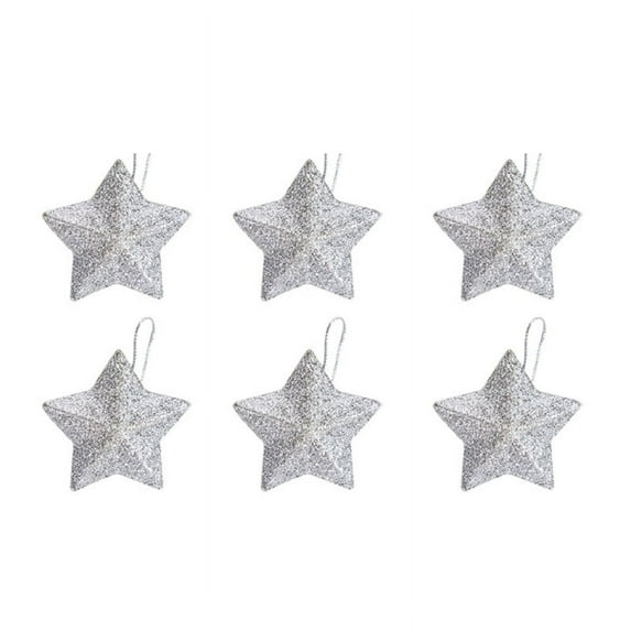 Christmas Tree Decorations Gillter Star Ornaments Christmas Festival ...