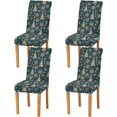 Christmas Tree Dining Chair Covers Set of 4, Stretch Kitchen Chair ...
