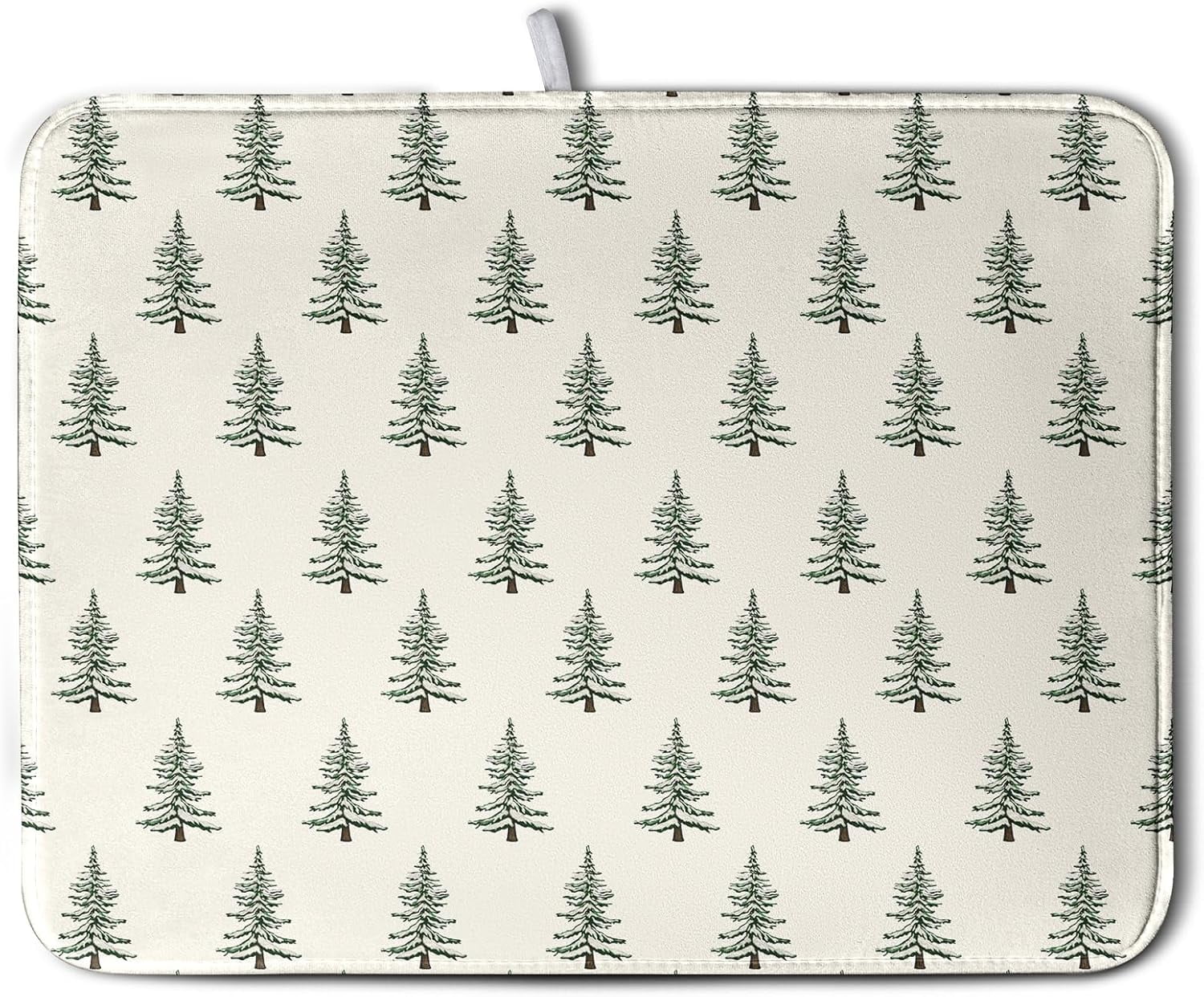 Christmas Tree Dish Drying Mat Winter Xmas Holiday Drying Mats ...