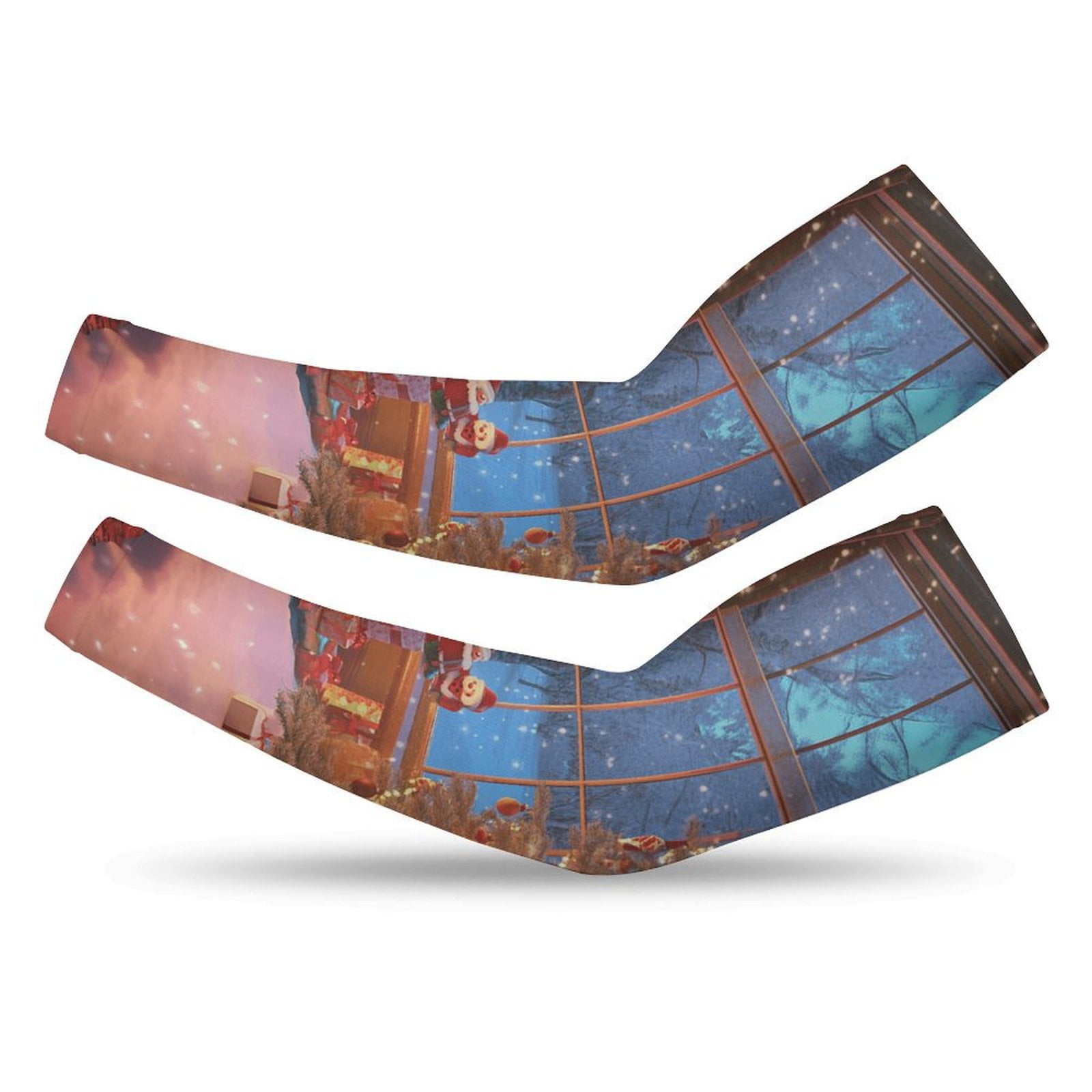 Christmas Tree Elk Snowflakes Cooling Arm Sleeves For Men & Women ...