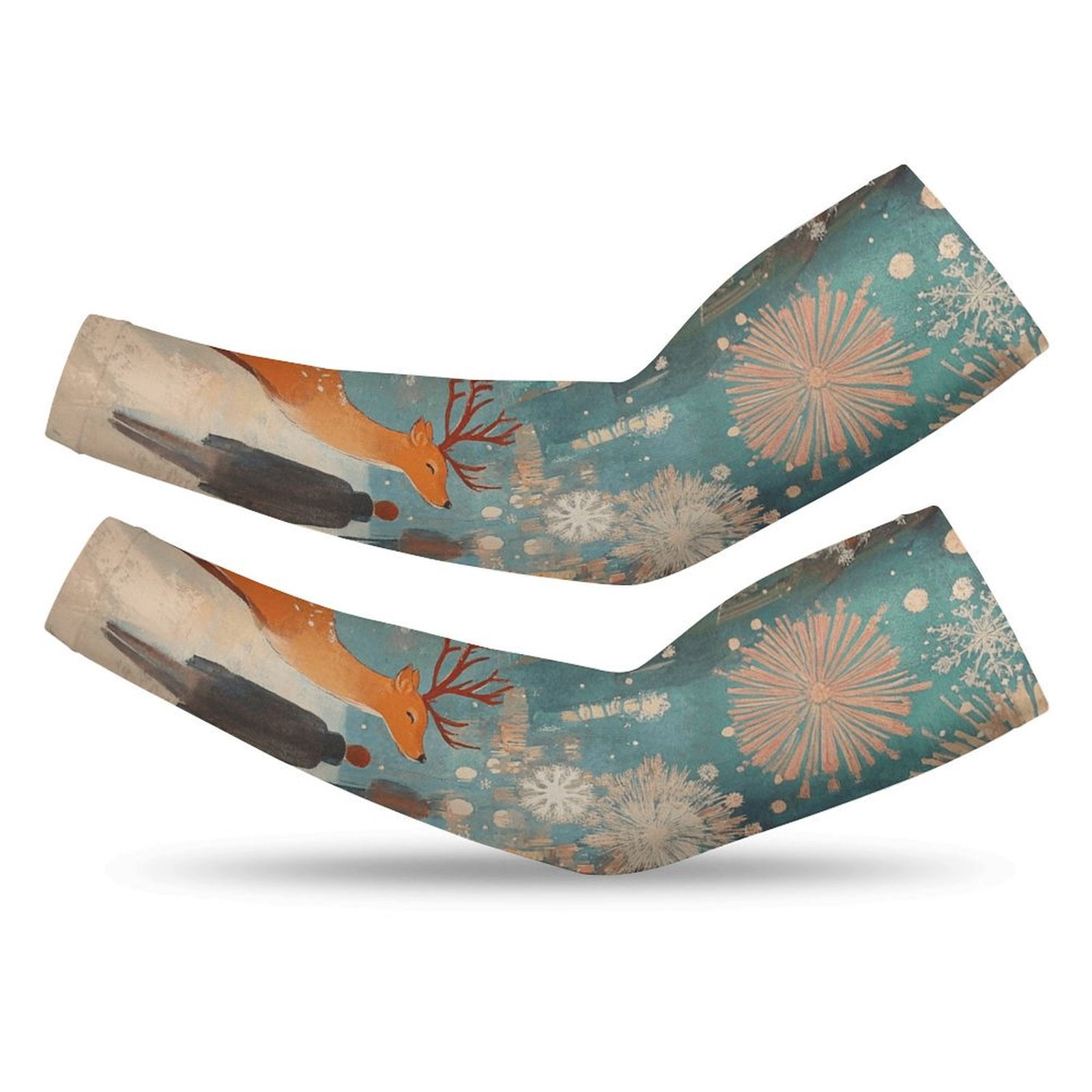 Christmas Tree Elk Snowflakes Gardening Sleeves Farm Sun Protection Arm ...