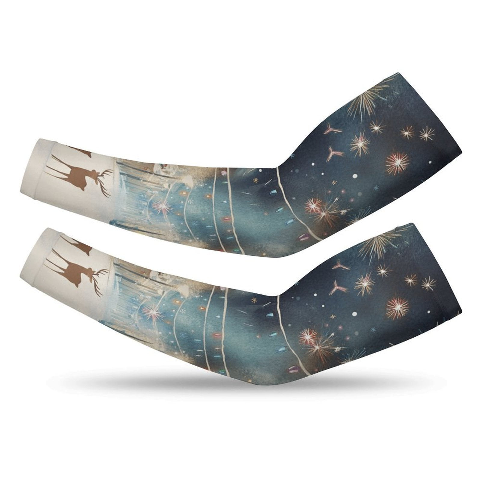 Christmas Tree Elk Snowflakes Gardening Sleeves Farm Sun Protection Arm ...