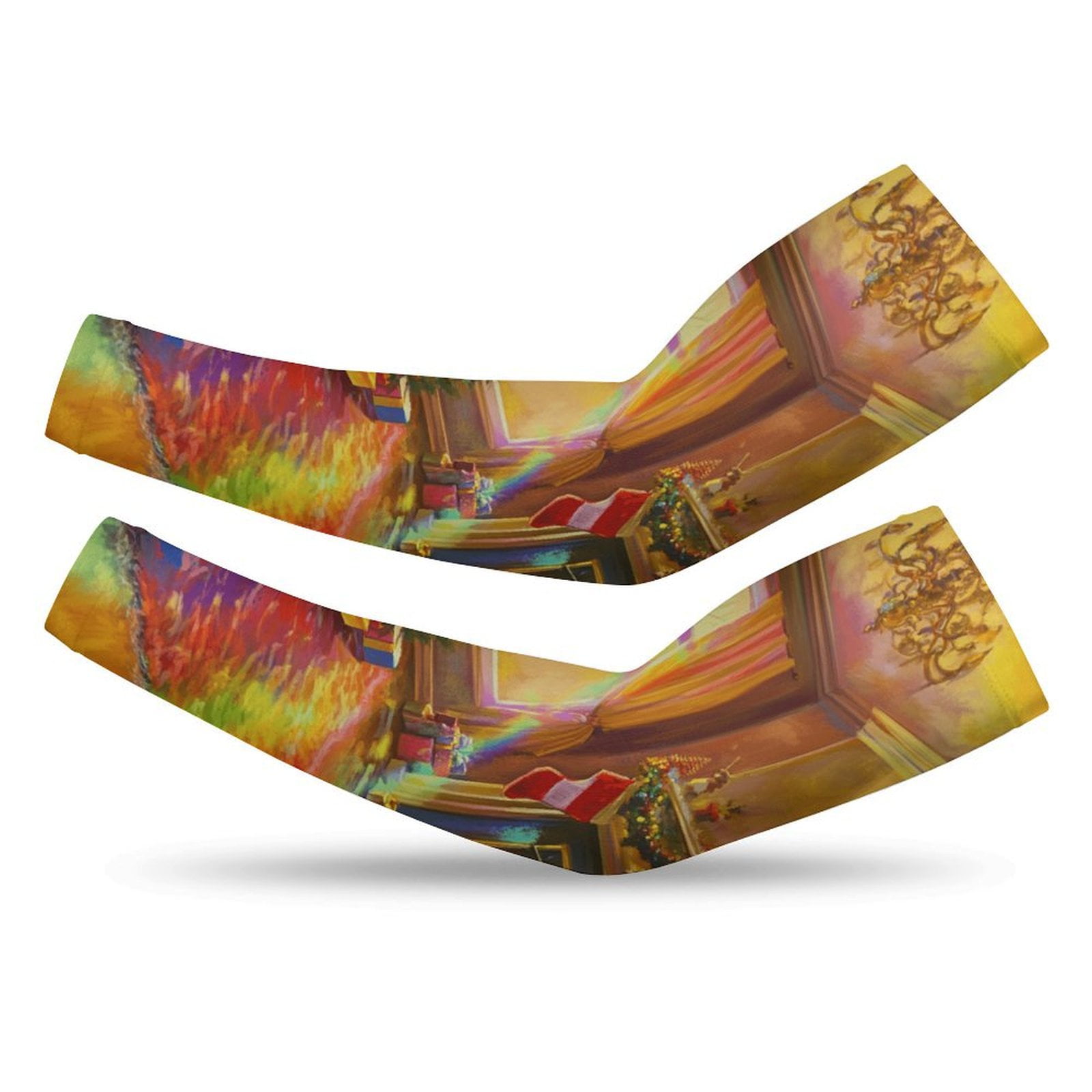 Christmas Tree Elk Snowflakes Gardening Sleeves Farm Sun Protection Arm ...