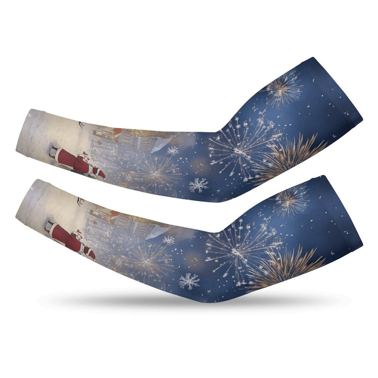 Christmas Tree Elk Snowflakes Gardening Sleeves Farm Sun Protection Arm ...