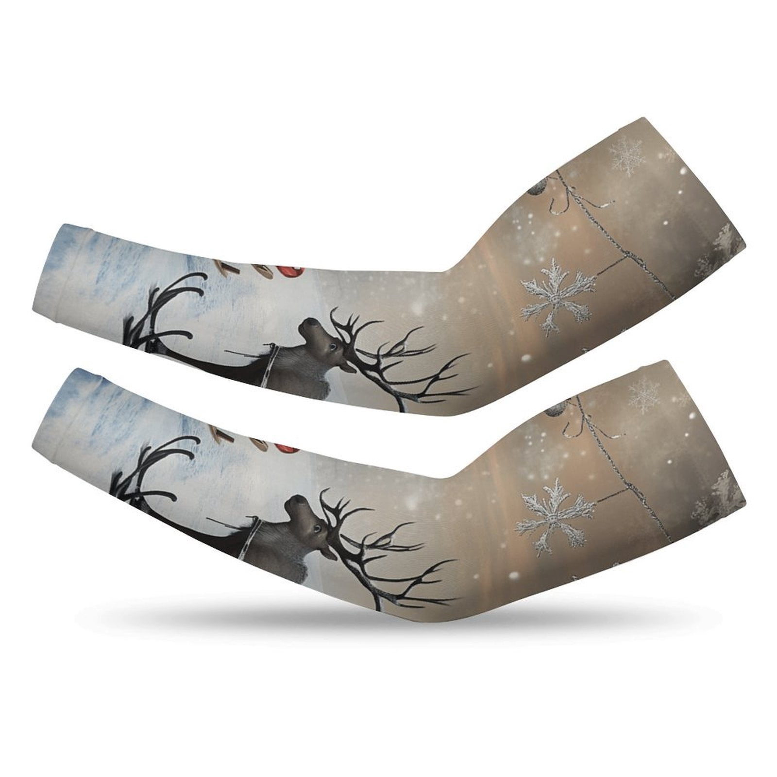 Christmas Tree Elk Snowflakes Gardening Sleeves Farm Sun Protection Arm ...