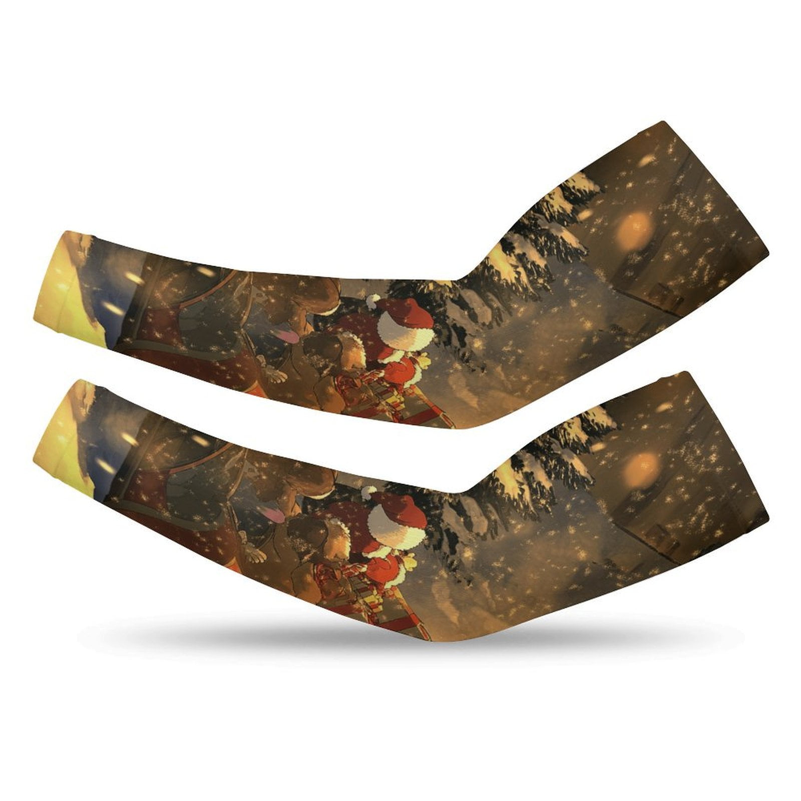 Christmas Tree Elk Snowflakes Gardening Sleeves Farm Sun Protection Arm ...