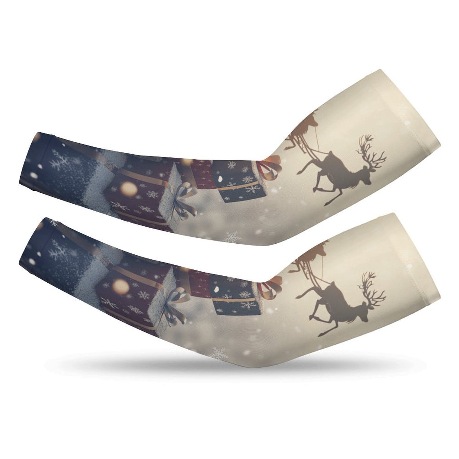 Christmas Tree Elk Snowflakes Gardening Sleeves Farm Sun Protection Arm ...