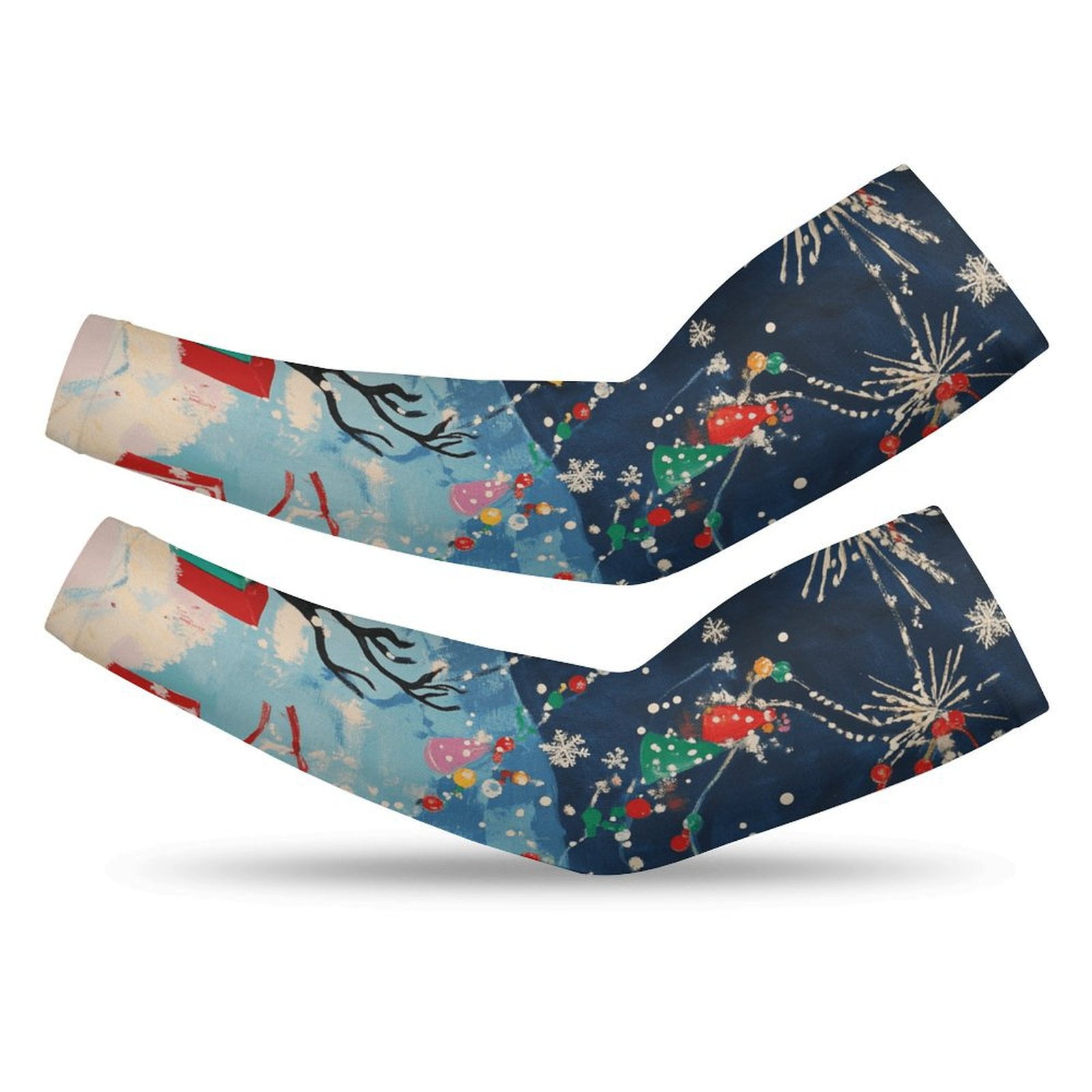 Christmas Tree Elk Snowflakes Gardening Sleeves Farm Sun Protection Arm ...