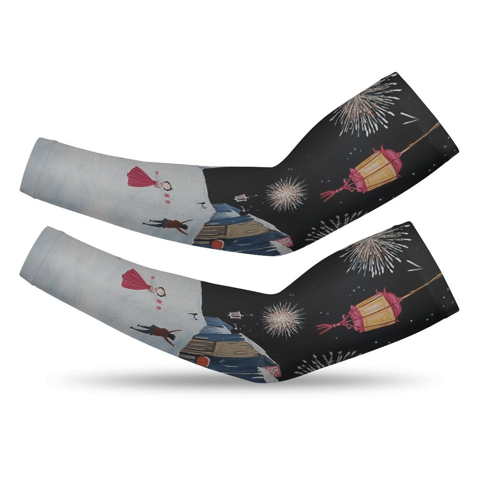 Christmas Tree Elk Snowflakes Gardening Sleeves Farm Sun Protection Arm ...