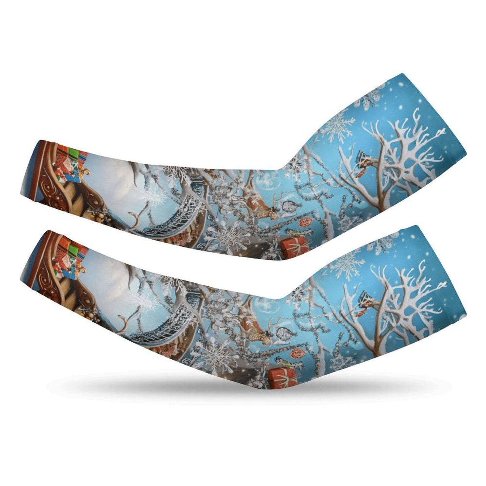 Christmas Tree Elk Snowflakes Gardening Sleeves Farm Sun Protection Arm ...