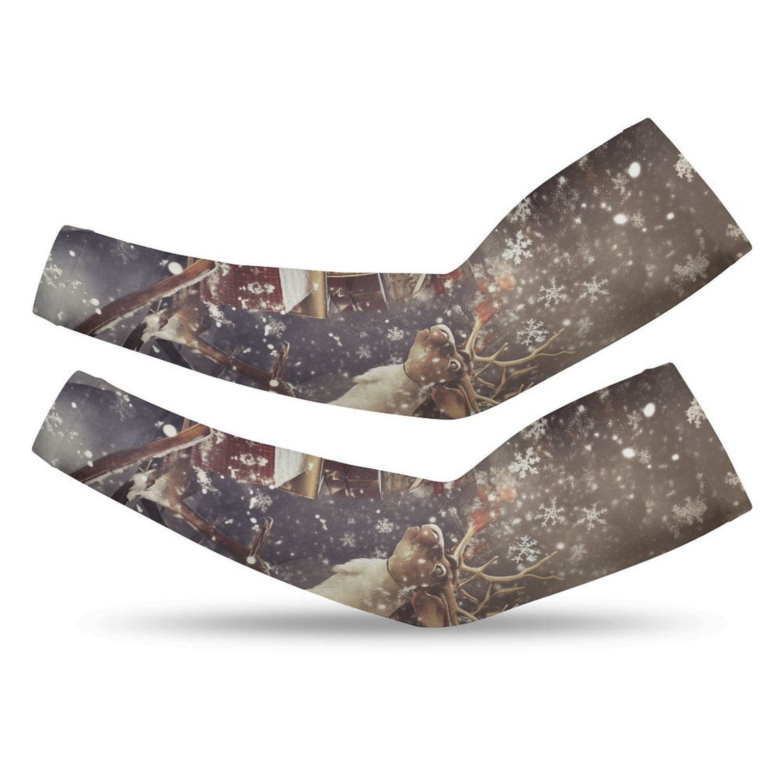 Christmas Tree Elk Snowflakes Protection Cooling Arm Sleeves For Men ...