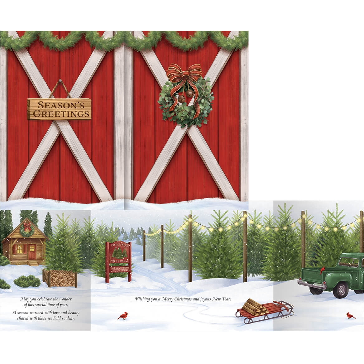 Christmas Tree Farm Card set of 20 - Walmart.com