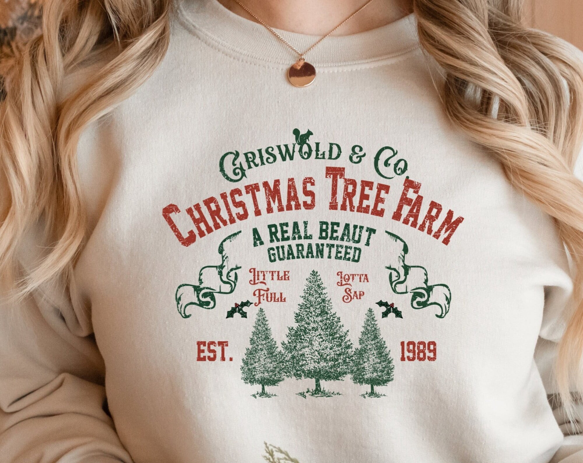 Christmas Tree Farm Shirt Holiday Graphic Tee - Walmart.com