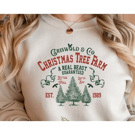 Christmas Tree Farm Shirt Holiday Graphic Tee - Walmart.com