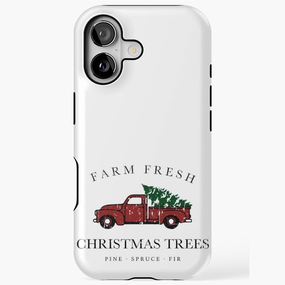 Christmas Tree Farm Vintage Case for iPhone 11 12 13 14 15 16 17 Pro ...