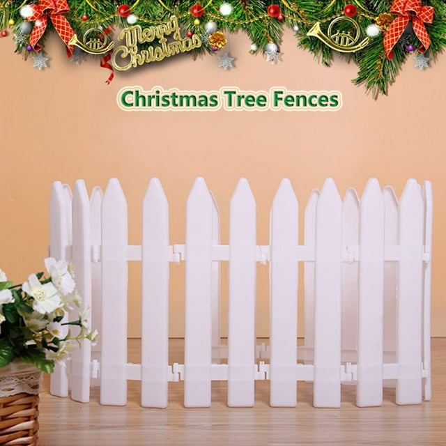 Christmas Tree Fences,White Plastic Party Decoration Picket Fence,Home ...