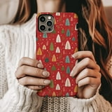 Christmas Tree Floral Themed Holiday Phone Case 17 16 15 14 13 12 11 ...