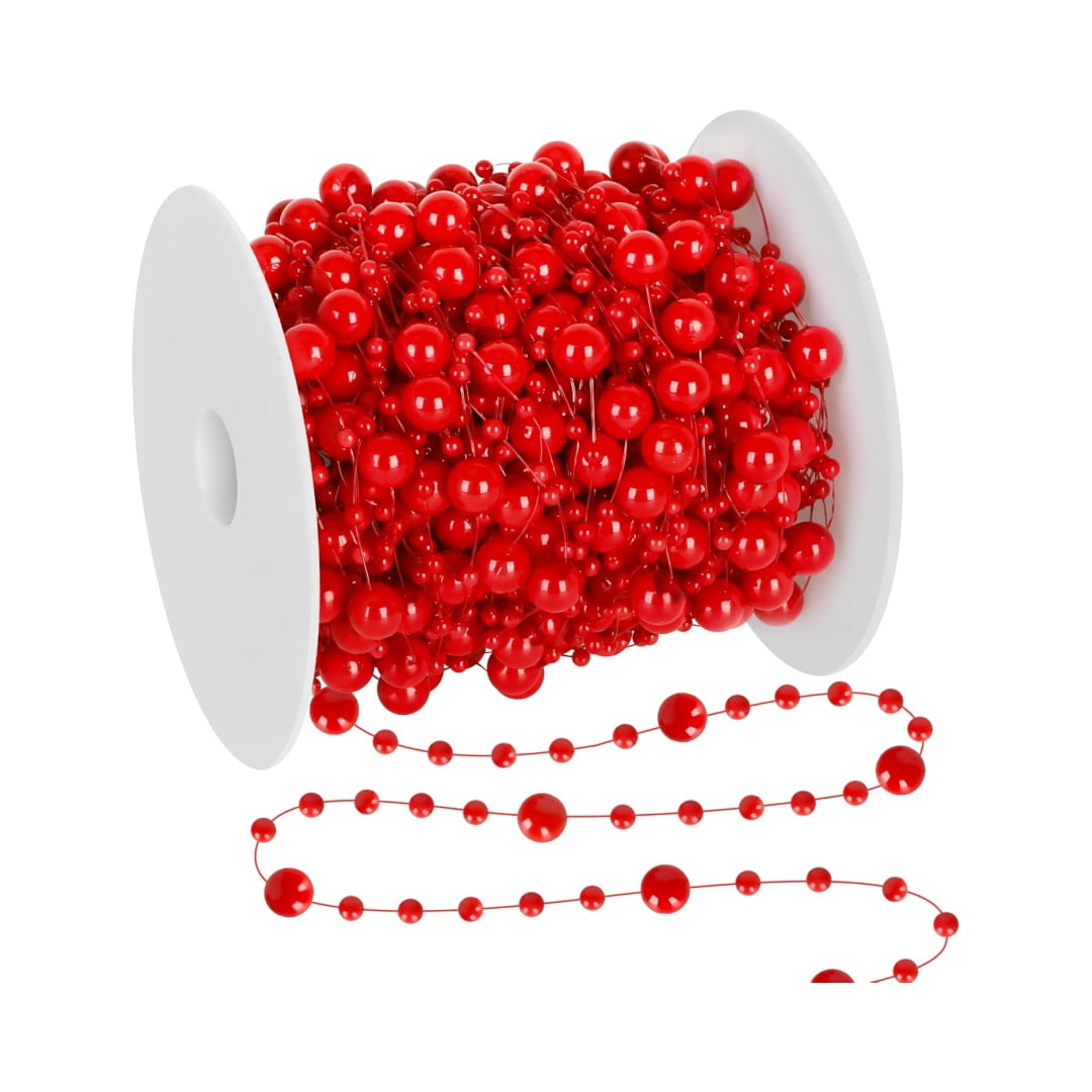Christmas Tree Garland Beads, 100ft/30m Bead Garland for Christmas Tree ...