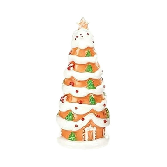 Christmas Tree Gingerbread House Decor Village House with LED Light 8,6 ...