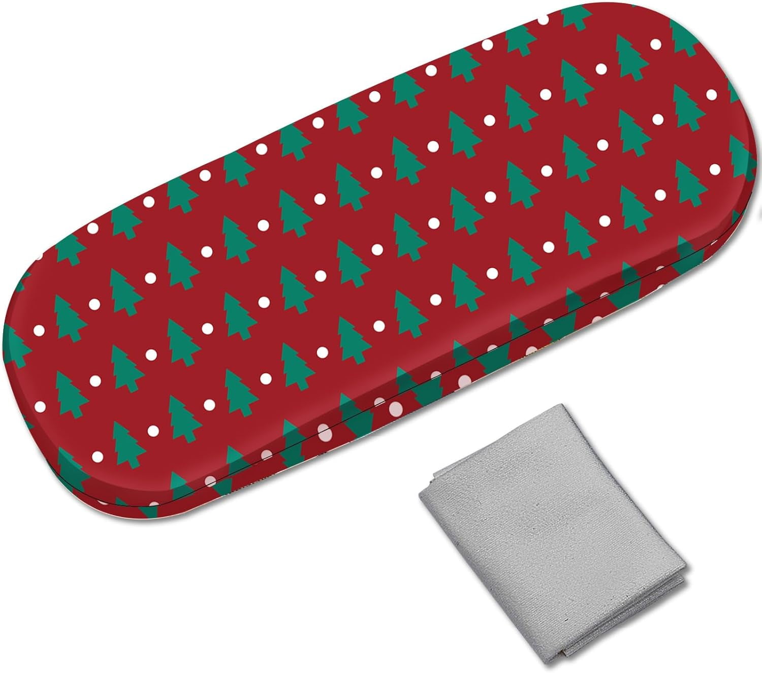 Christmas Tree Glasses Case Hard Shell Leather Sunglasses Case Portable ...